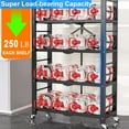 Musment 5-Tier Storage Shelving Unit, Foldable Storage Shelves Wire ...
