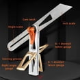 Movable Angle Ruler 90/45 Degree Combination Folding Scriber Tool 8:1/6 ...