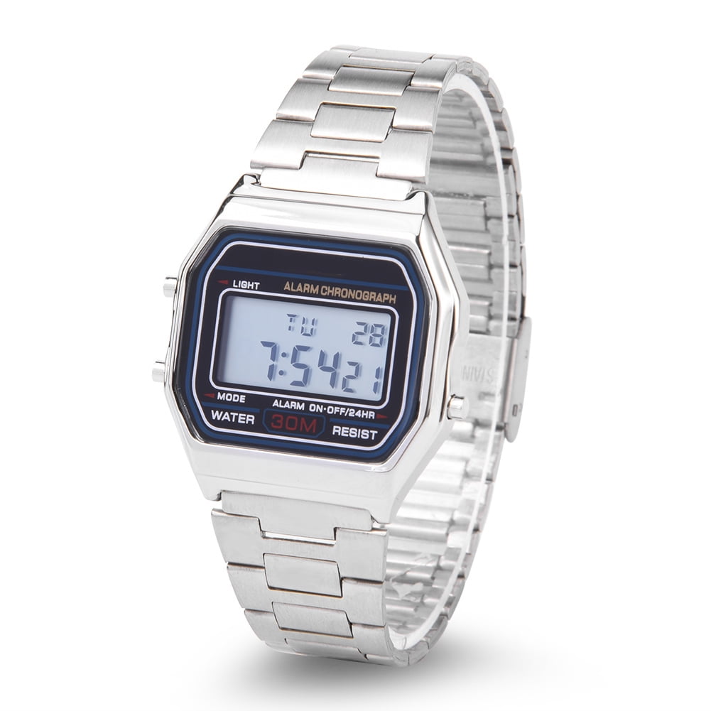 Click here for Fugacal Digital Wristwatch With Stainless Steel St... prices
