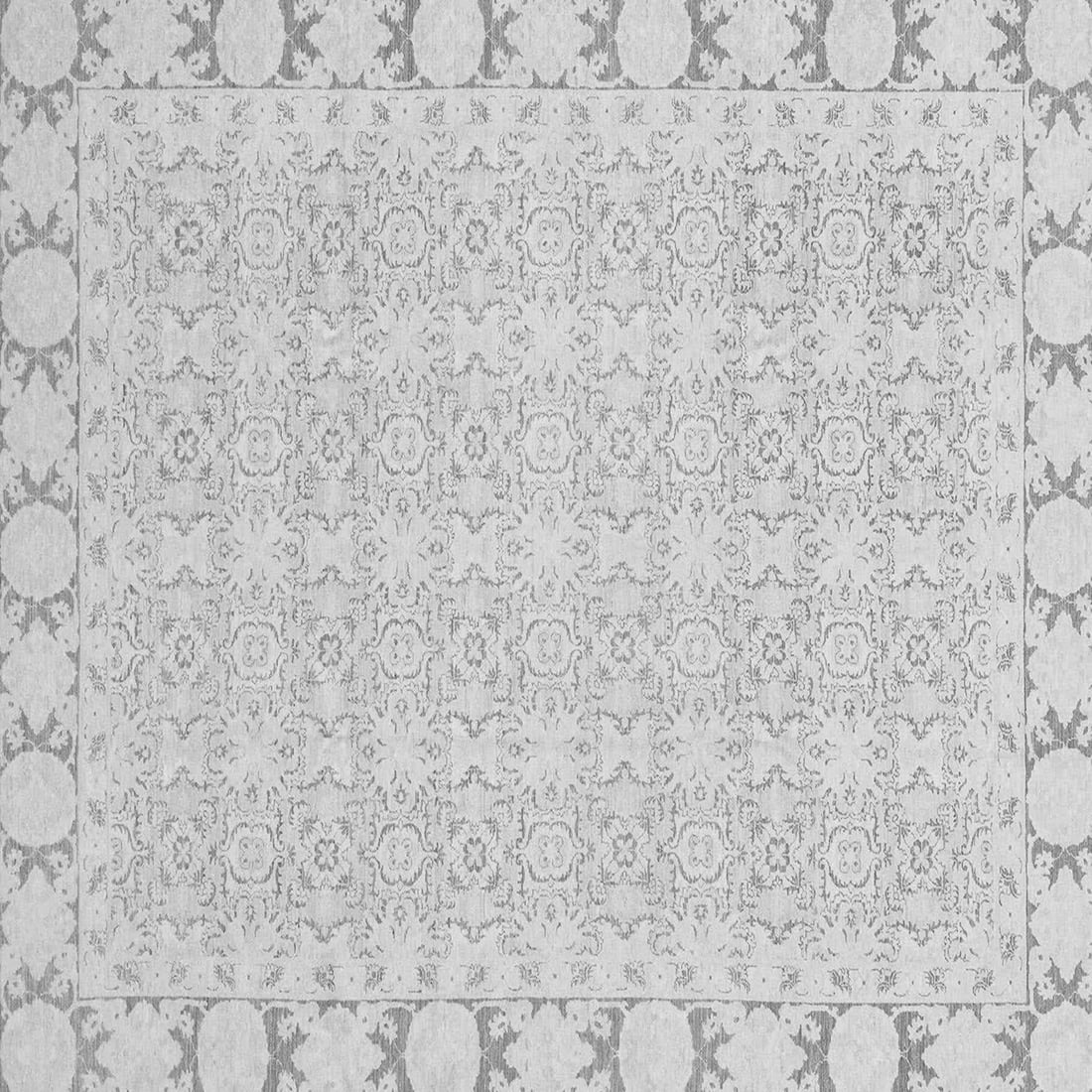 Ahgly Company Indoor Square Abstract Gray Modern Area Rugs, 5' Square ...