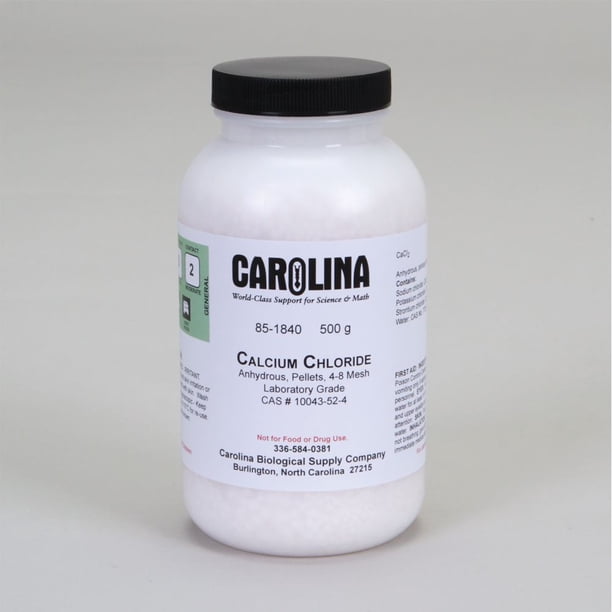 Calcium Chloride, Anhydrous, Pellets, 4 To 8 Mesh, Laboratory Grade ...