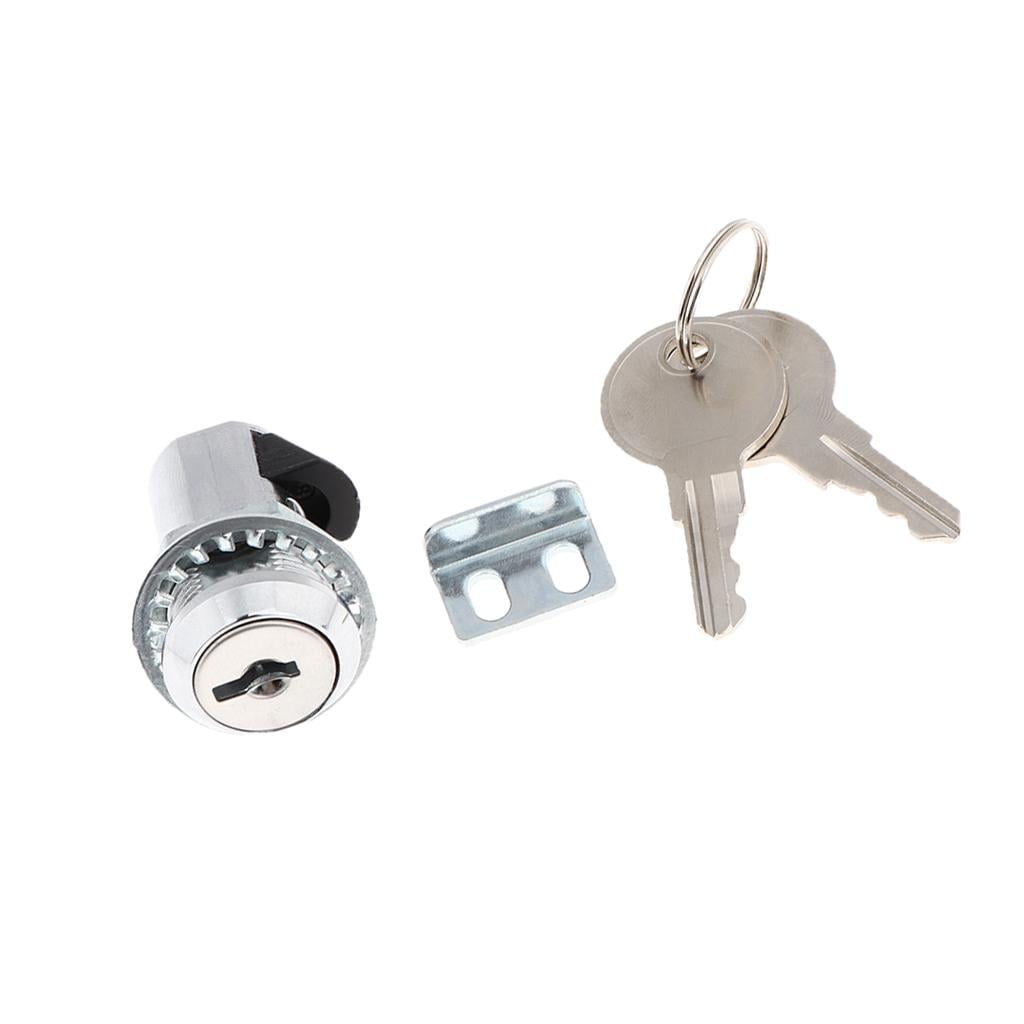 Chrome Push Button Latch with Locking with Two Keys And Shiny ...