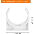 BDKWID-20PCS PVC U-Shaped Water Pipe Clamps Clips, Conduit Clip Push in ...