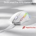 Redragon M612 Predator RGB Gaming Mouse 8000 DPI Wired Optical with 11 Programmable Buttons ...