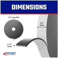 Master Magnetics Roll-N-Cut Flexible Magnetic Tape Refill - Magnet ...