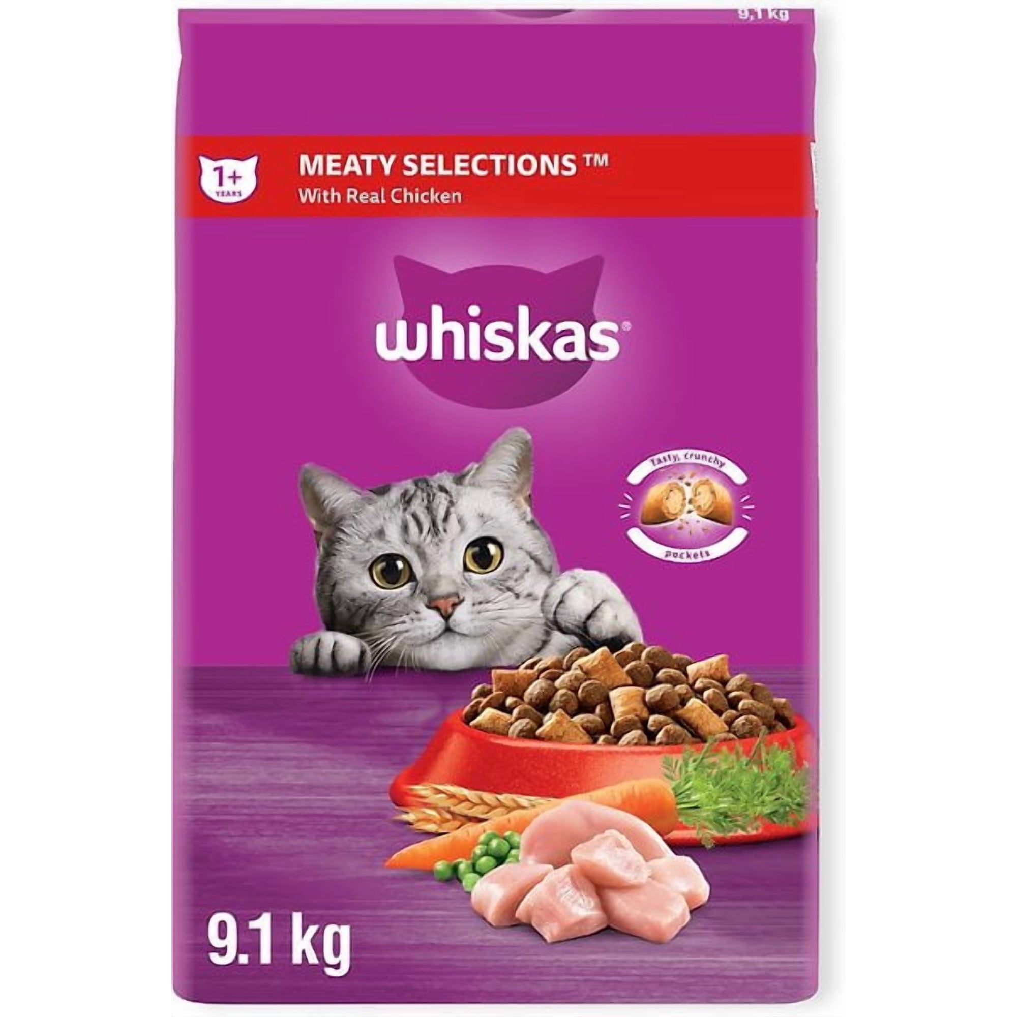 Click here for Whiskas Meaty Selections Chicken Natural Adult Dry... prices