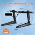 JWYY, Outdoor Wall Mounting Bracket, Supports 9000-36000 BTU AC, Black ...