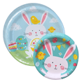 Easter Party Plates and Napkins Set – Easter Bunnies Egg Hunt ...