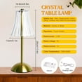 Cordless Table Lamp , 3 Colors Light Touch Dimmable Small Lamp ...