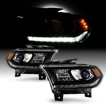 AKKON 2016-2020 Dodge Durango Black Bezel Halogen Projector Headlight w ...