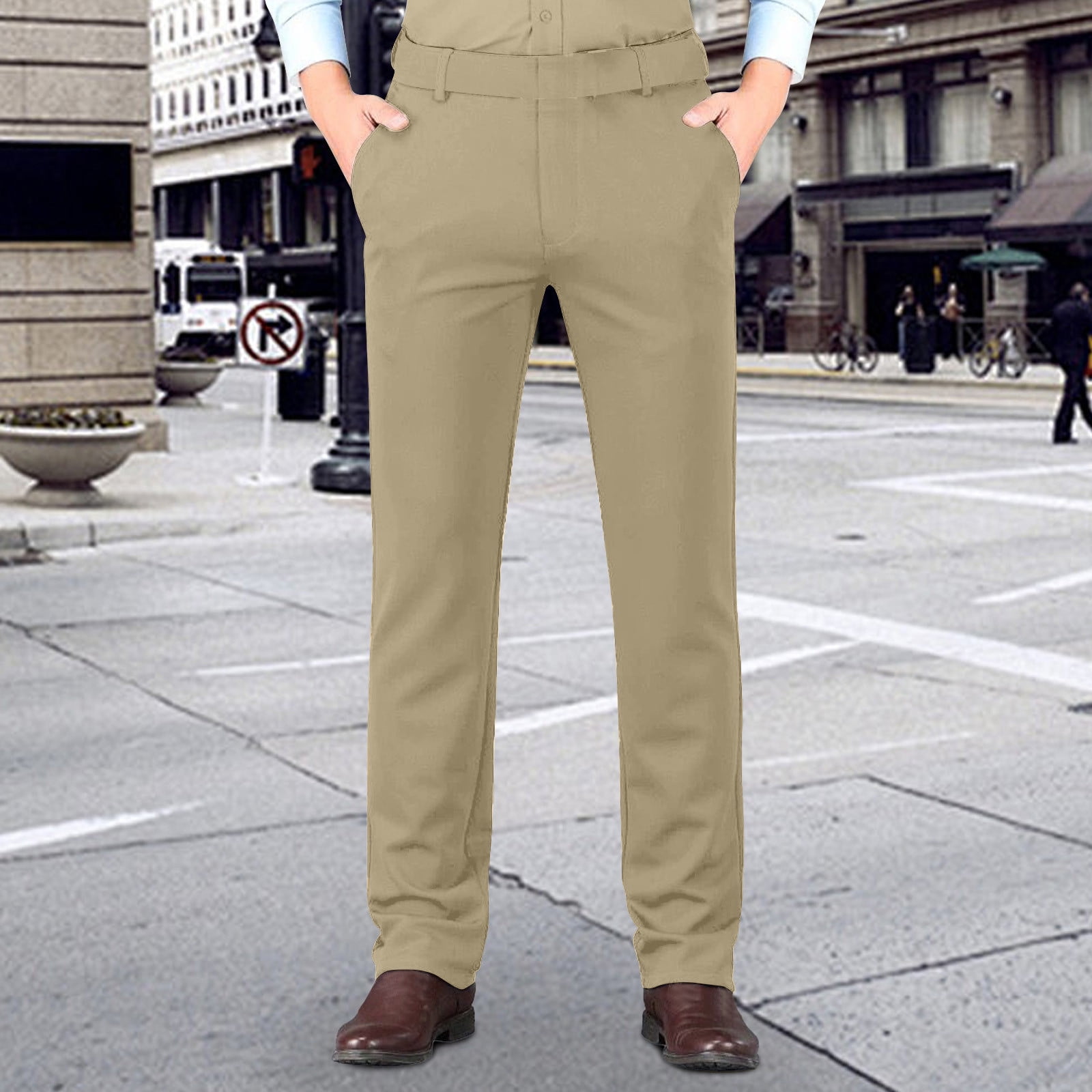 Click here for Mceream Mens Dress Pants Tall Classic Fit Flex Exp... prices