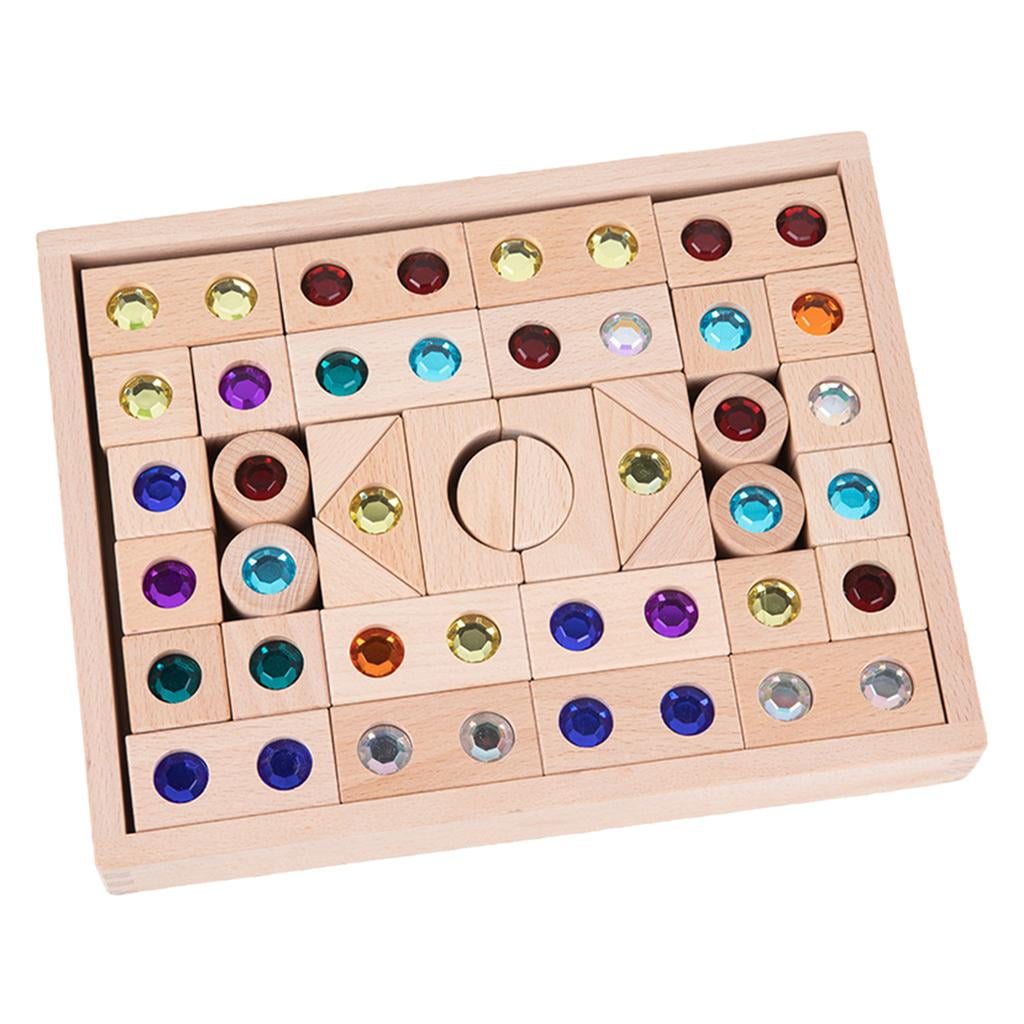 Click here for Hilabee Wood Rainbow Stacking Game Stacking Blocks... prices