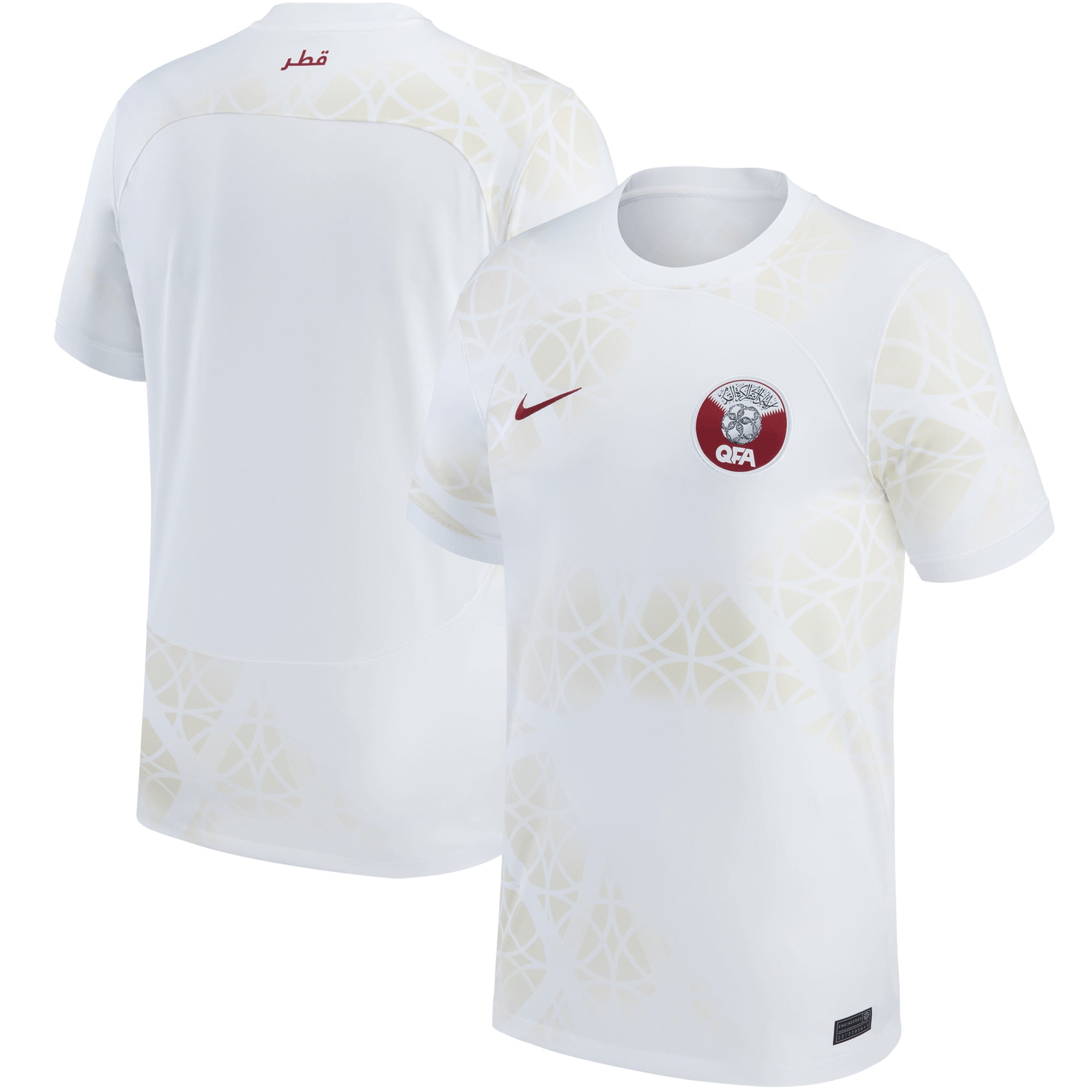 Men's Nike White Qatar National Team 2022/23 Away Replica Jersey ...