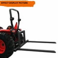 DWVO Adjustable 3 Point Hitch Pallet Forks, Category 1 Tractor ...