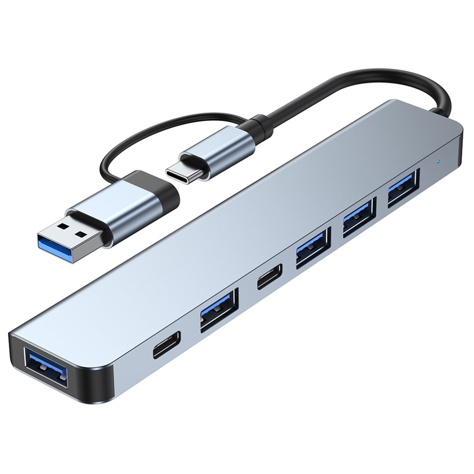 ACETEND USB Hub 7 in 1, USB-C/USB 2.0/USB 3.0 Ports - Walmart.com