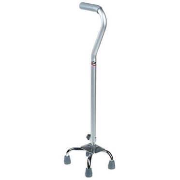 Hugo Adjustable Quad Cane for Right or Left Hand Use, Rose, Small Base ...