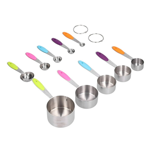 Measuring Cup Spoon Set, Food Portion Measuring Cups Clear Scale ...