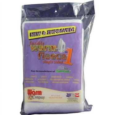 Warm Fleece Polyester Double Sided Fusible Batting, 36" X 45", Fob: Mi ...