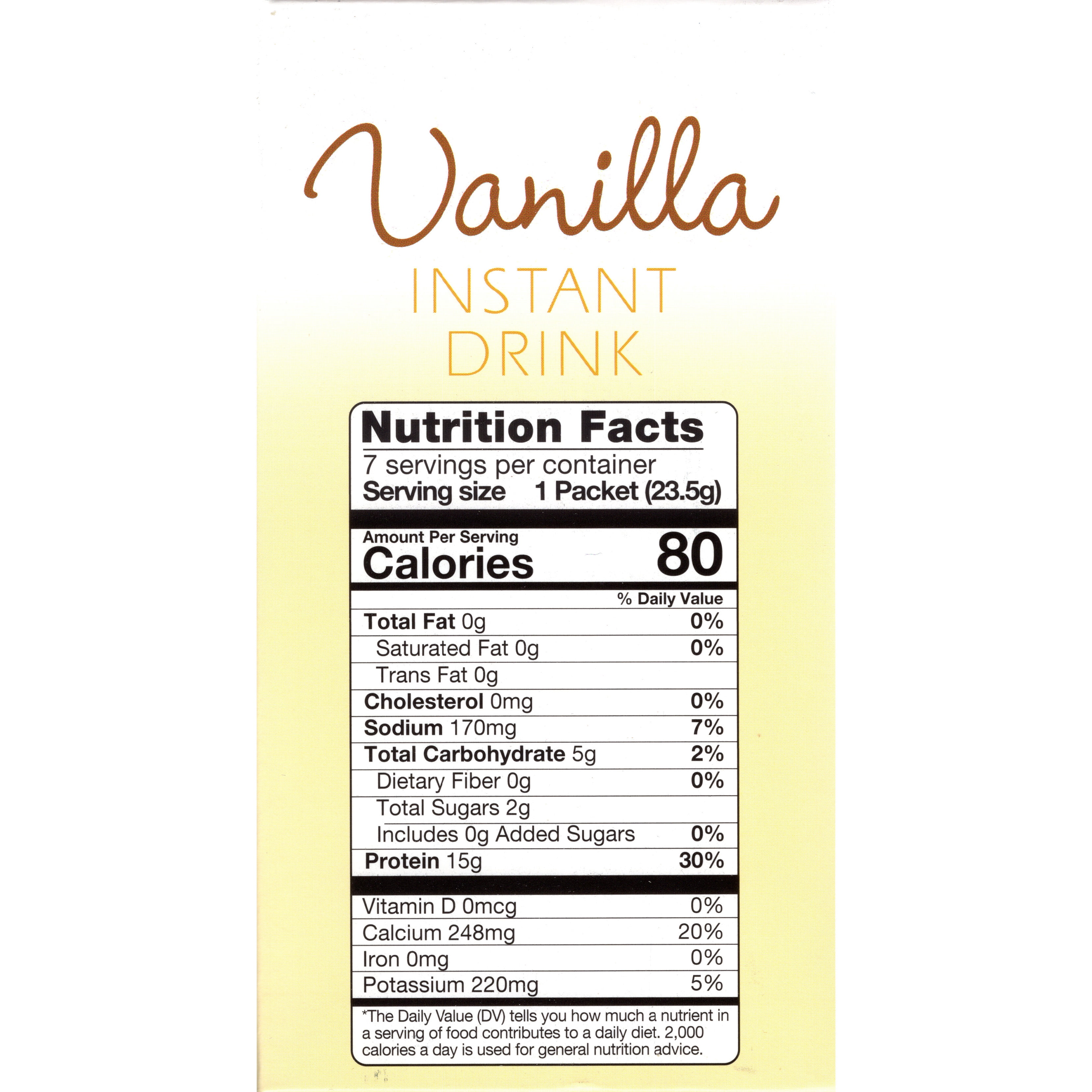 HealthSmart – High Protein Diet Instant Cold Drink – Vanilla – 15g ...