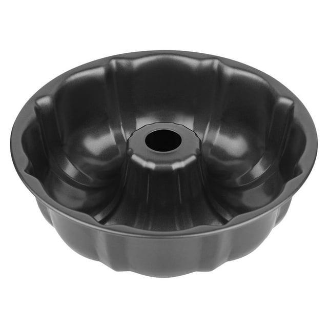 Non-Stick Fluted Tube Cake Pan for Baking Durable 12-Cup Capacity ...