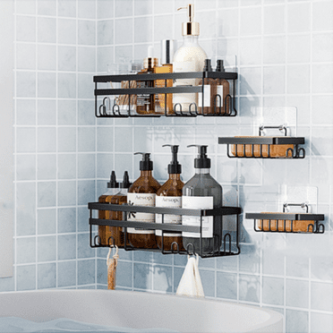 AirExpect Shower Caddy 5 Pack, Rustproof Bathroom Organizer, No ...