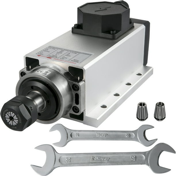 VEVOR Air Cooled Spindle Motor 2.2KW CNC Spindle Motor 220V Square Air ...