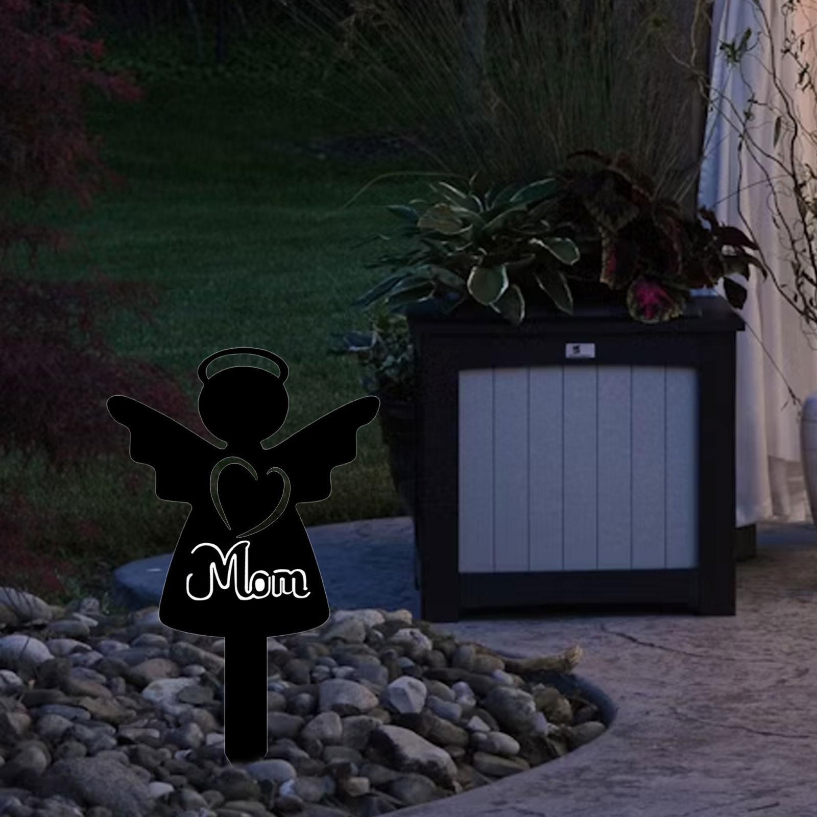 Estaca conmemorativa del ángel, estaca del jardín de la simpatía, placa ...