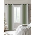 Dark Green Blackout Curtains 84 Inches Long, Modern Gradient Vertical ...