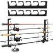 Piranha FD011 Overhead and Wall Mount Fishing Rod Rack, Holds 11 Rods ...