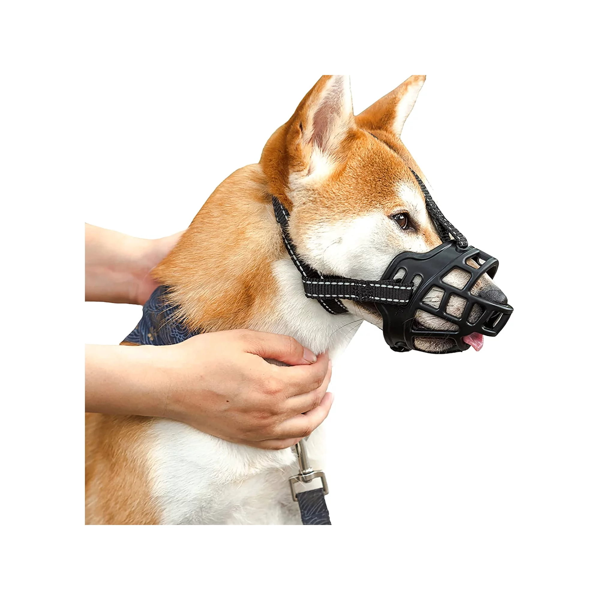 Neotimely Dog Muzzle, Adjustable Soft Basket Silicone Muzzles for Dog ...