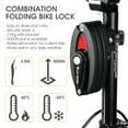 WEST BIKING Heavy-Duty Anti-Theft Bicycle Lock 4-Digit Security ...