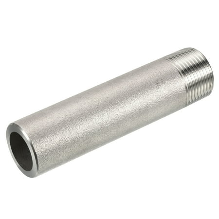 Uxcell Weld Coupling 304 Stainless Steel 3/4NPT Male Partial Threaded ...