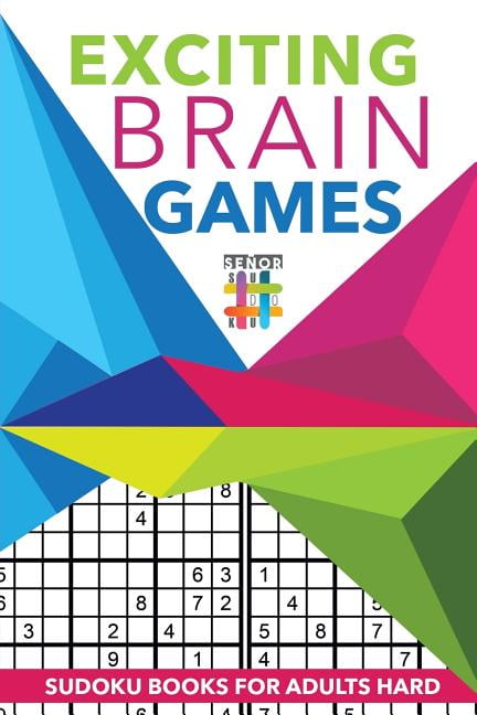 Exciting Brain Games Sudoku Books for Adults Hard (Paperback) - Walmart.com