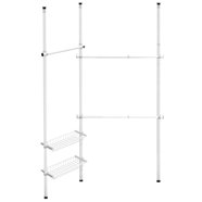 Simple Modern 2-Tier Telescopic Clothes Rack, Metallic - Walmart.com