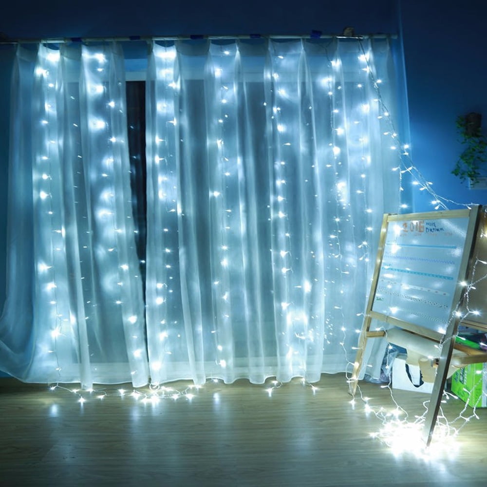 Dofanfy Party Home Decoration 3M x 3M 300LEDs LED String Curtain Lights ...