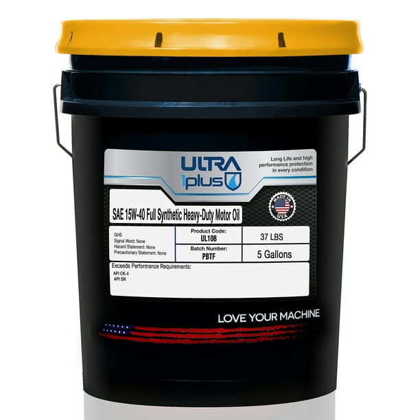 Ultra1Plus™ 15W-40 Full Synthetic Heavy-Duty Motor Oil API CK-4/SN - Walmart.com - Walmart.com