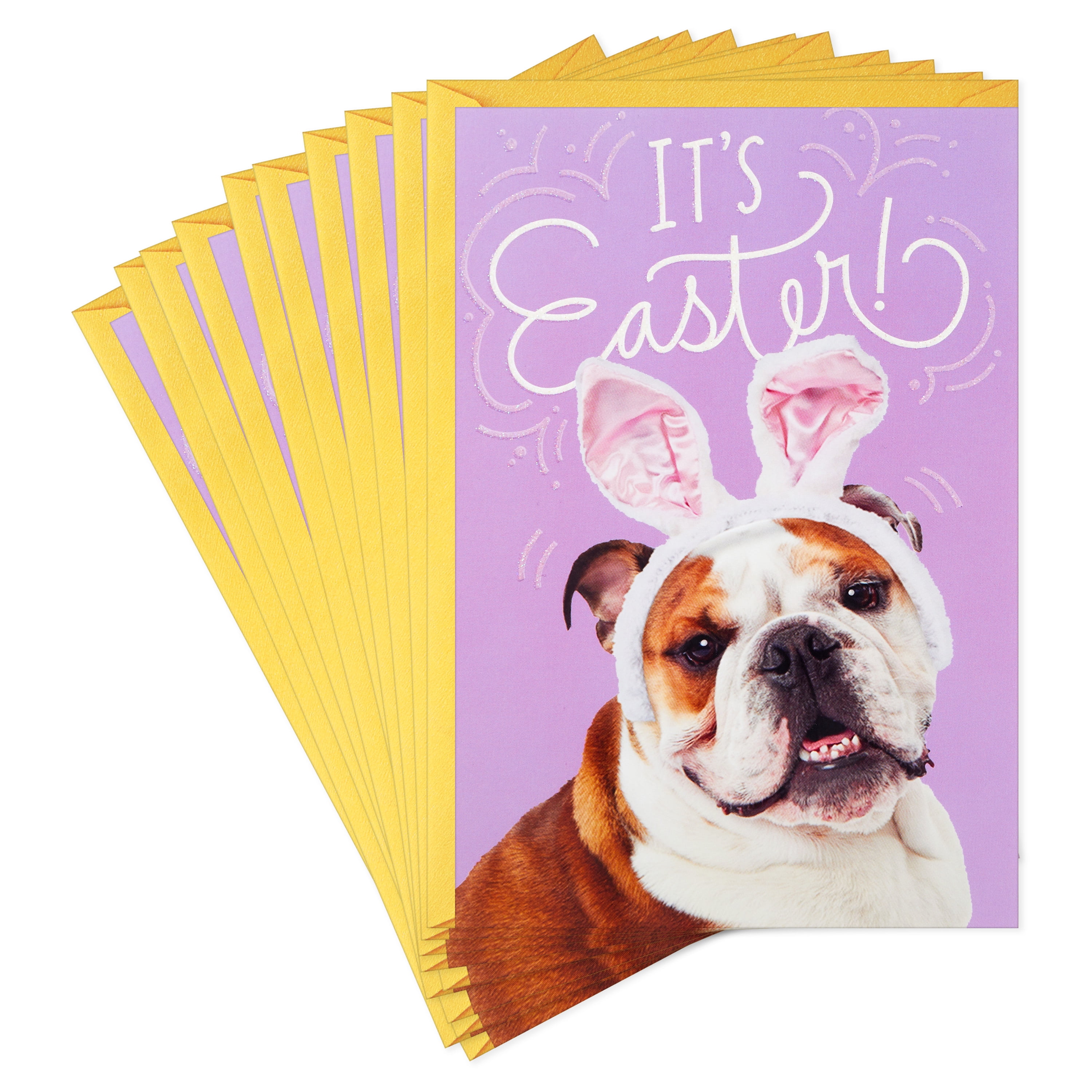 Hallmark Easter Cards, 10 ct. (Bulldog in Bunny Ears) - Walmart.com