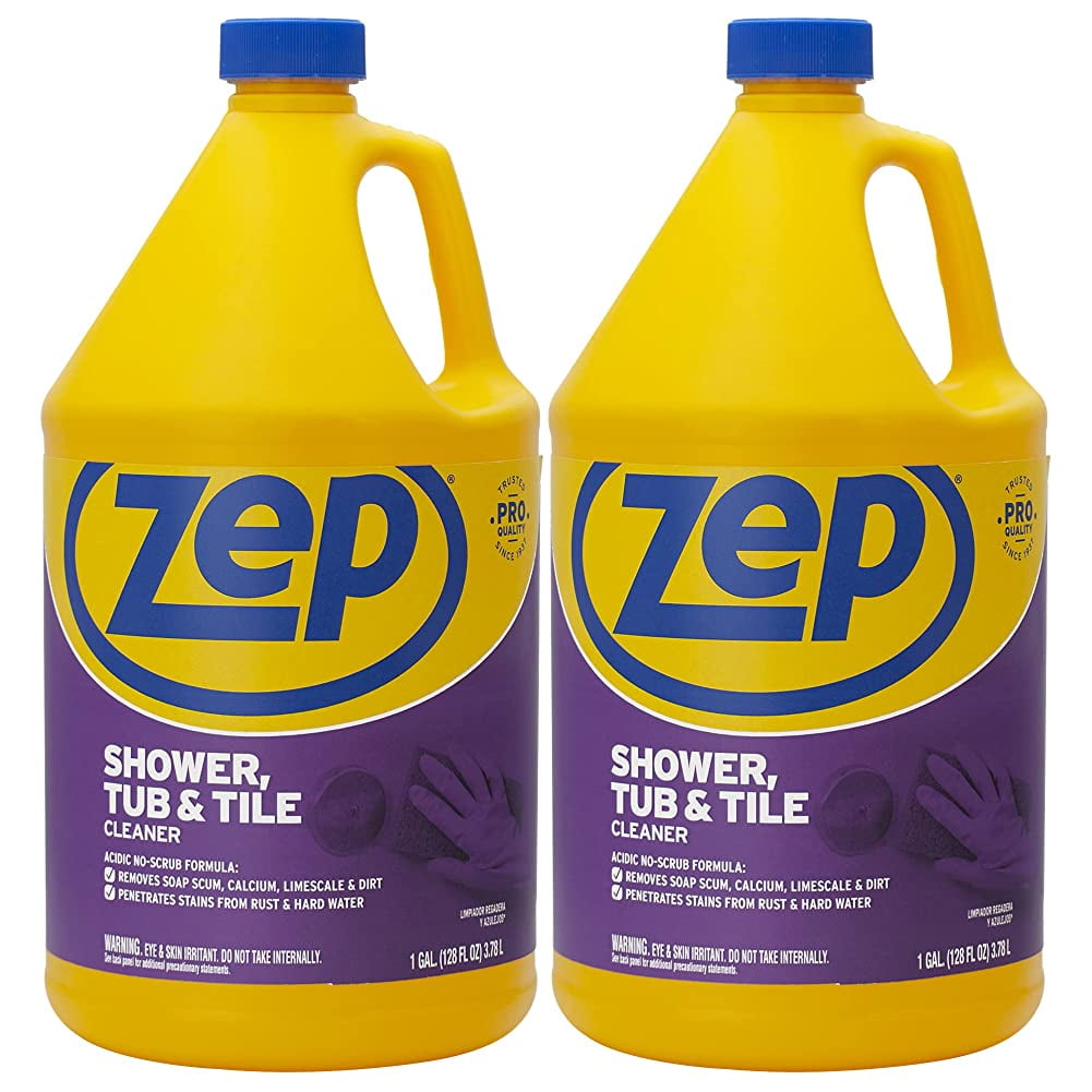Zep Shower Tub and Tile Cleaner 1 Gallon ZUSTT128 (Case of 2) - No ...