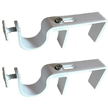 XL NoNo Bracket - Inside Mounted Faux Wood Blinds Curtain Rod Bracket ...
