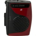 GPX Tape Recorder and AM/FM Radio with Built-in Speaker, CAS337B, Black ...