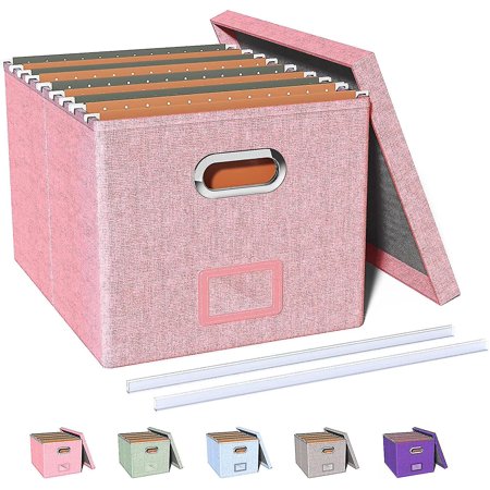 File Storage Organizer Box,filing Box,portable File Box With Lid,fit ...