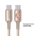 240W 60W Double Type C Fast Charging Cable With LED Indicators For ...