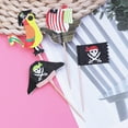 Masteelf Adorable Pirate Theme Cake Toppers Made of Paper for Halloween ...