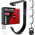 CHISHZL-Bike Hooks for Garage Ceiling Mount Rack, Add on Storage Flat ...