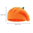 Pumpkin Beret, Knitted Hat, Halloween Winter Pumpkins Bud Knitted Hat ...