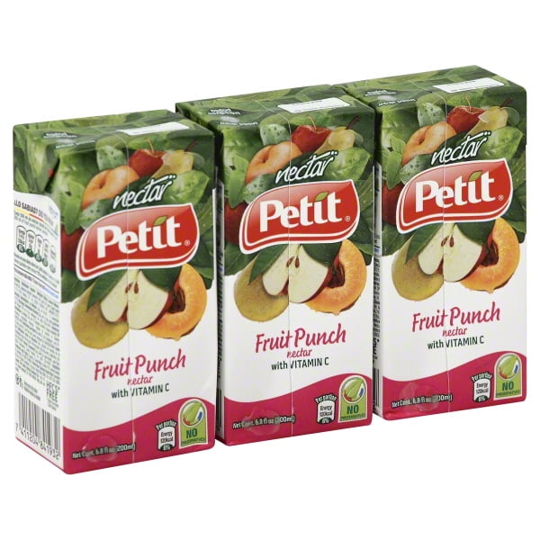 Petit Fruit Punch Nectar, 6.8 Fl. Oz., 3 Count - Walmart.com