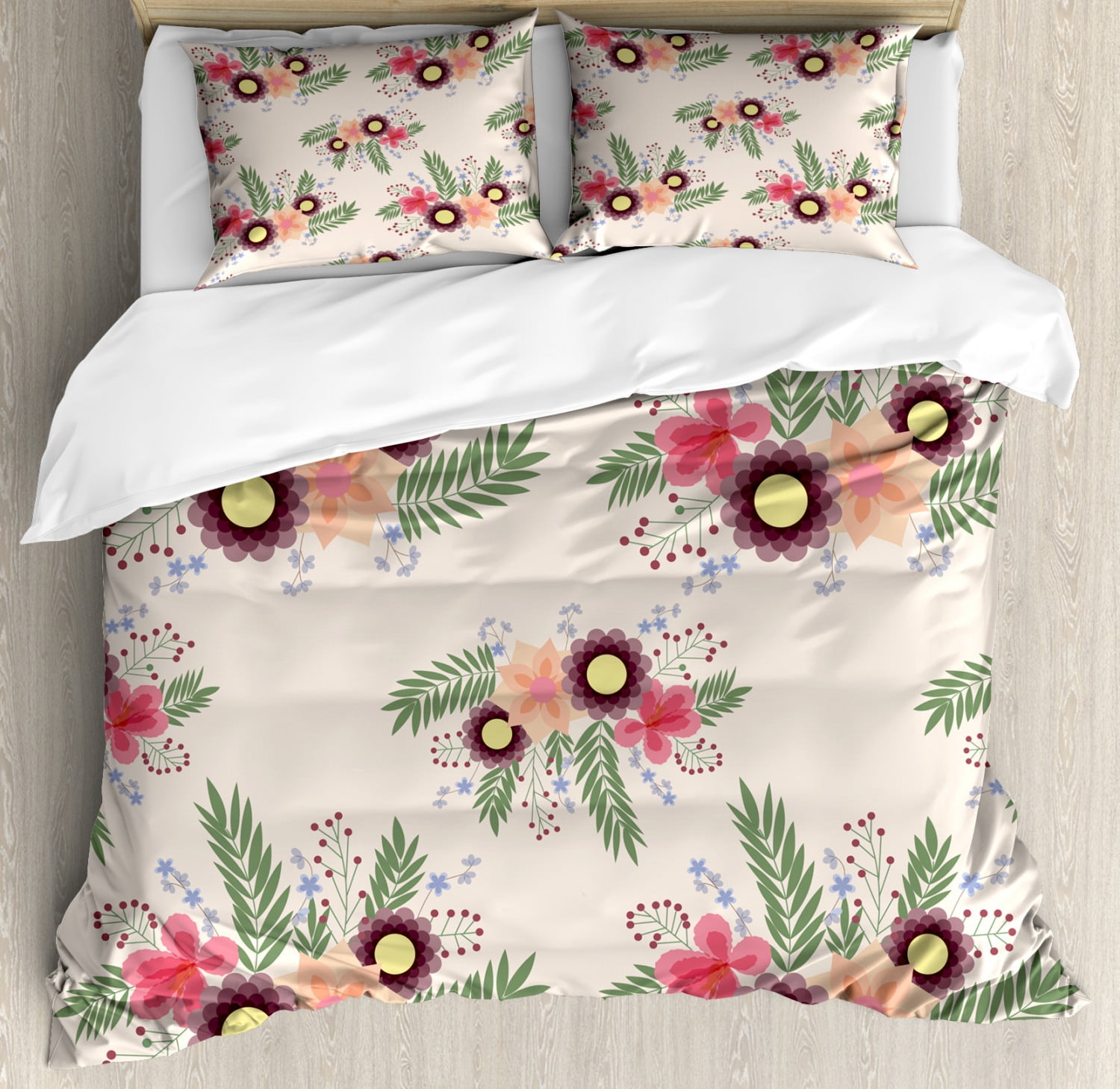 Aster Duvet Cover Set Queen Size, Coming of the Spring Themed ...