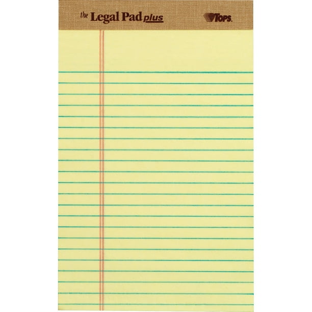 Tops The Legal Pad 71501 Notepad, 12 / Dozen (Quantity) - Walmart.com ...