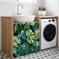 Palm Leaf Cabinet Curtains 35''x35'', Green Tropical Plant Summer ...