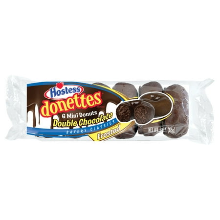 Hostess Double Chocolate Mini Donuts, 3 oz, 6 ct - Walmart.com